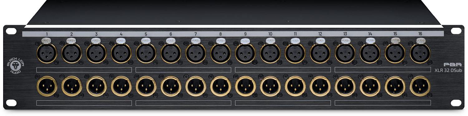Audiowerk: Die hochwertige Patchbay PBR XLR 32 DSub verfügt über 32 XLR-Anschlüsse (16 In, 16 ...
